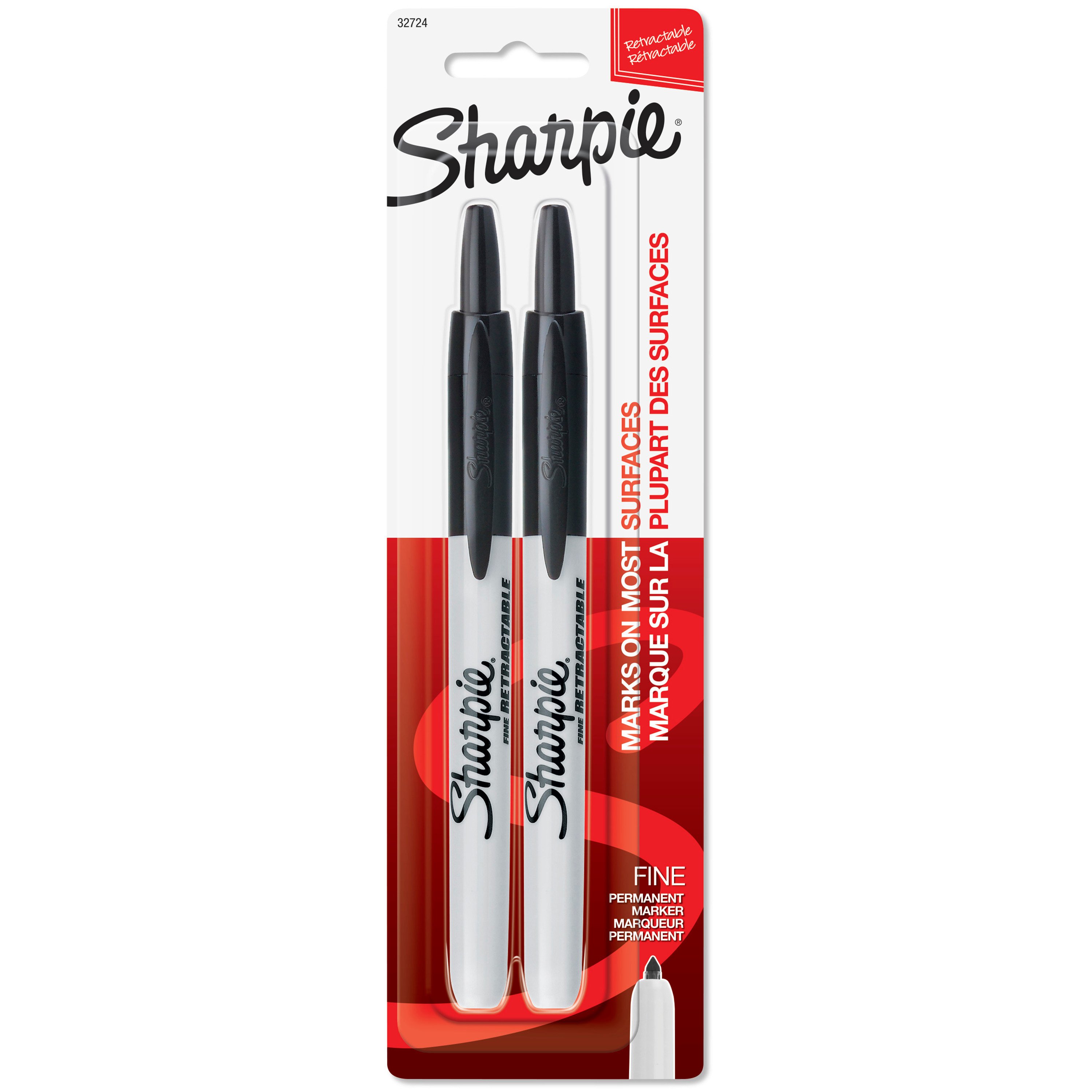 Sharpie Retractable Permanent Markers, Fine Point | Sharpie AU