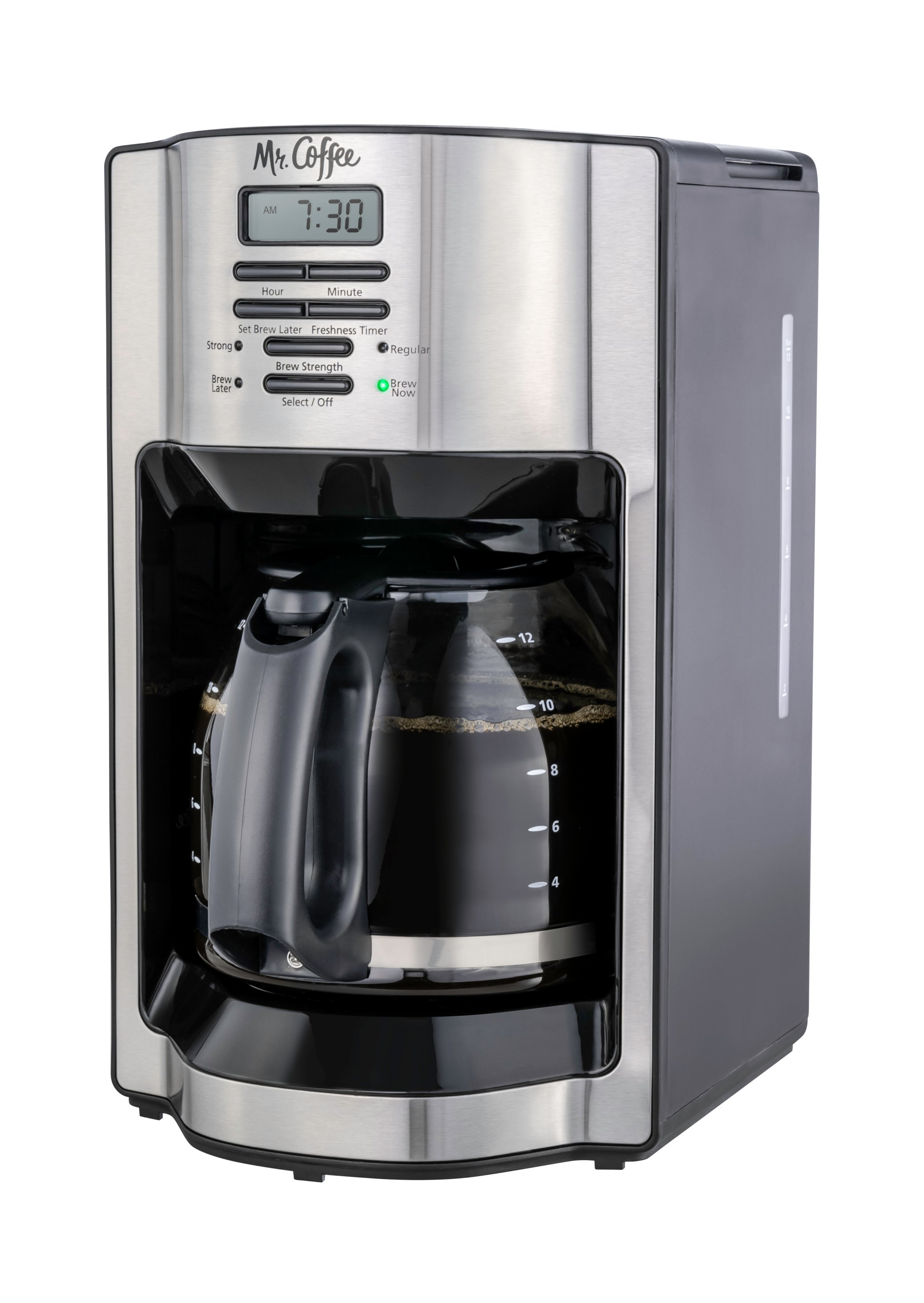 Mr Coffee 12-Cup Programmable Coffee Maker - Silver at Zane Humphrey blog