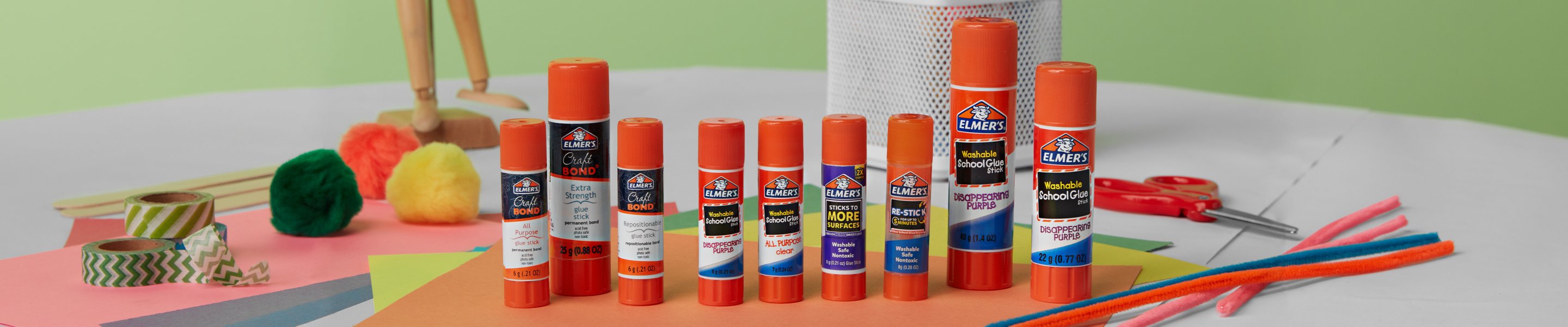 Glue Sticks for School, Home, Office, & Crafts | Elmer's