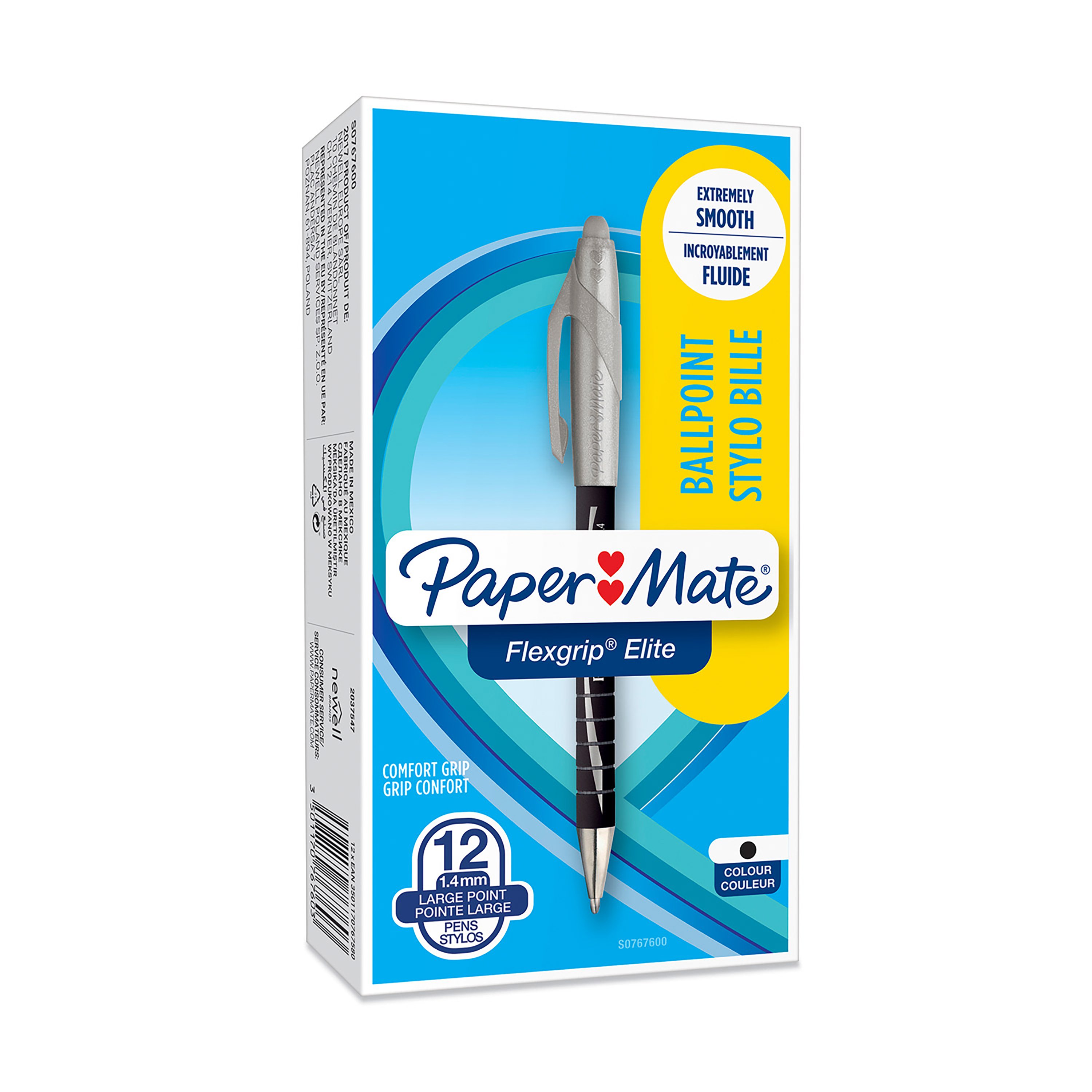 Paper Mate FlexGrip Retractable Ballpoint Pens, Medium Point (1.0mm ...