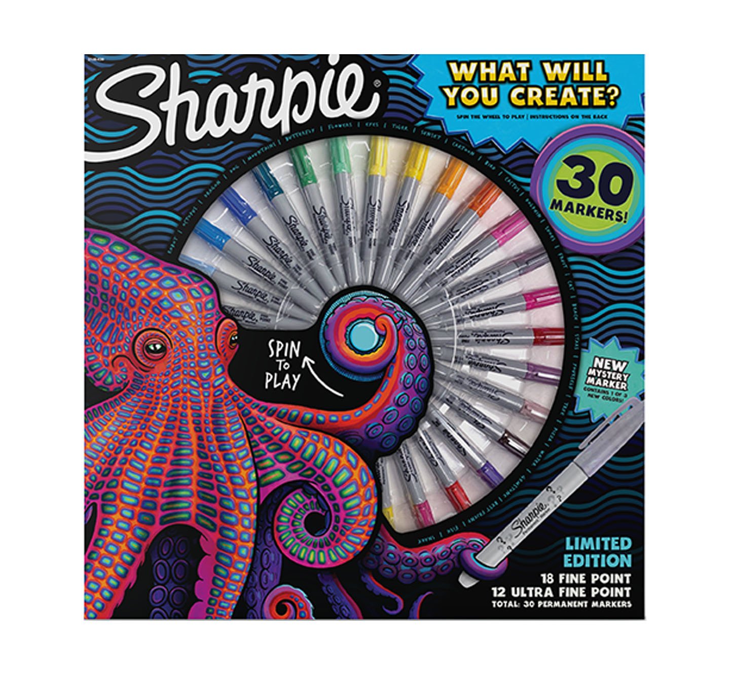 Permanent Marker Spinner Pack Challenge | Sharpie