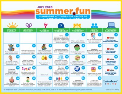 Download Summer Fun Calendars | Lakeshore®