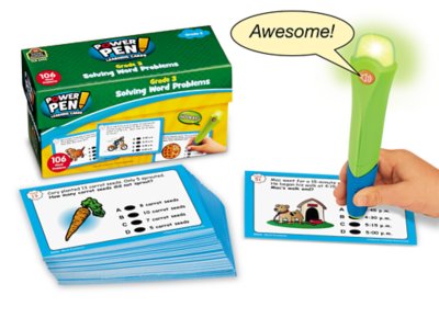Power Pen!® Word Problem Quiz Cards - Gr. 3 at Lakeshore Learning
