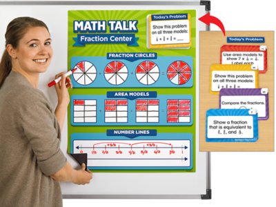 Math Talk Magnetic Fraction Center - Gr. 4 at Lakeshore Learning