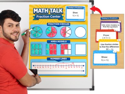 Math Talk Magnetic Fraction Center - Gr. 5 at Lakeshore Learning