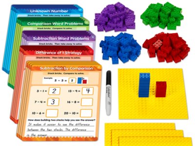 Building Bricks Subtraction Problem Solving Kit at Lakeshore Learning