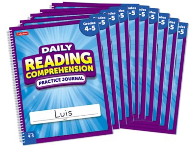 Reading Comprehension Daily Practice Journal - Gr. 4-5 - Set of 10 at ...