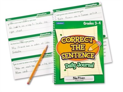 Correct the Sentence! Daily Journal - Gr. 3‑4 at Lakeshore Learning