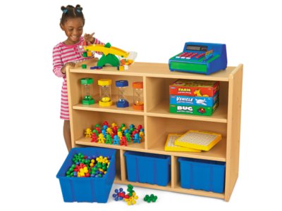 Heavy-Duty Shelves & Cubbies Storage Unit at Lakeshore Learning