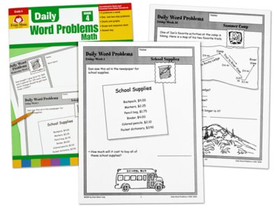 Daily Word Problems Reproducibles - Gr. 4 at Lakeshore Learning