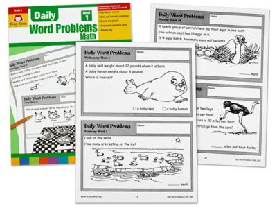 Daily Word Problems Reproducibles - Gr. 1 at Lakeshore Learning