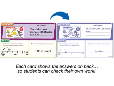 Spot the Error! Math Activity Cards - Gr. 3 at Lakeshore Learning