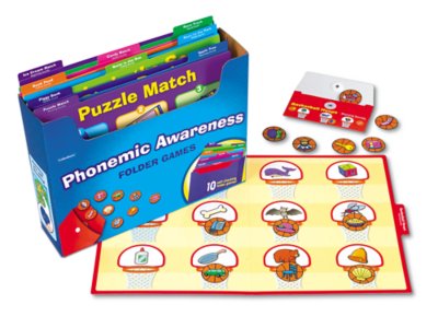Phonemic Awareness Folder Game Library - Pre K-K at Lakeshore Learning