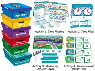 Math Activity Stations - Gr. 1-3 - Complete Set at Lakeshore Learning