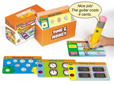 Time & Money Smart Pencil Interactive Learning Cards at Lakeshore Learning