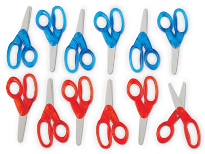 Safety Scissors - Set of 12 at Lakeshore Learning
