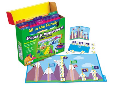 Shapes & Measurement Folder Game Library - Pre K-K at Lakeshore Learning