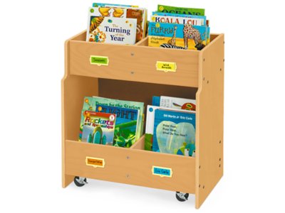 Classic Birch Space-Saver Mobile Book Organizer at Lakeshore Learning