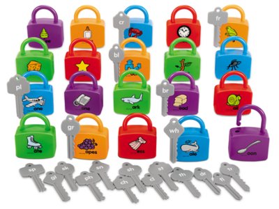 Blends & Digraphs Learning Locks at Lakeshore Learning