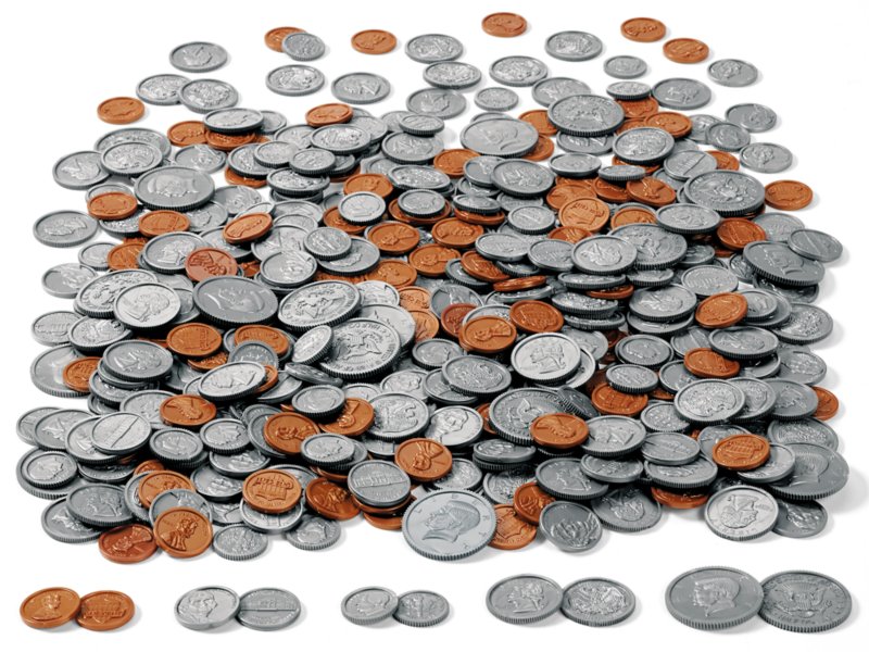 Plastic Coins at Lakeshore Learning