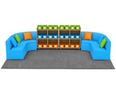 Flex-Space Classroom Storage Bench at Lakeshore Learning