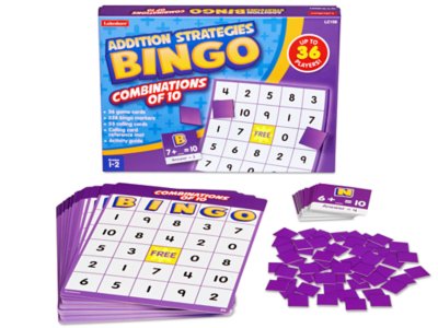Combinations of 10 Strategy Addition Bingo at Lakeshore Learning