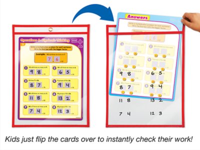 Solve, Flip & Check! Math Practice Cards - Gr. 4 at Lakeshore Learning