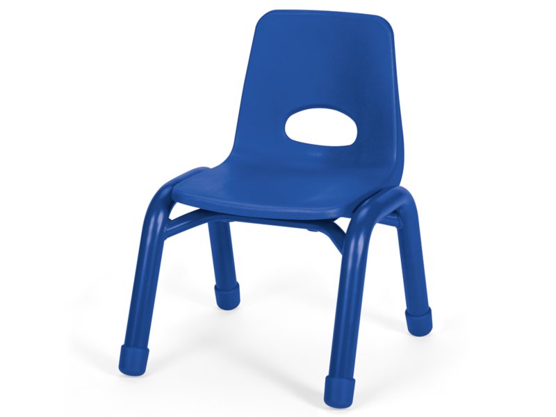 Touch of Color™ Stacking Chair - 7 1/2" - Blue at Lakeshore Learning