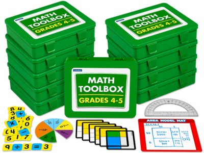 Math Manipulative Toolbox - Gr. 4‑5 at Lakeshore Learning