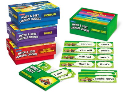 Match & Sort Language Quickies - Gr. 2-3 - Complete Set at Lakeshore ...