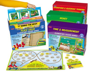Math Folder Game Libraries - Gr. 2-3 - Complete Set at Lakeshore Learning