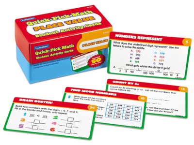 Quick-Pick Place Value Activity Cards at Lakeshore Learning