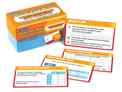 Quick-Pick Multiplication & Division Activity Cards at Lakeshore Learning