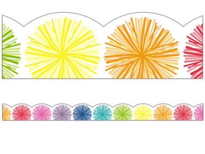 Hello Sunshine Pom-Pom Scalloped Border at Lakeshore Learning