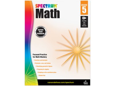 Spectrum® Math Workbook - Gr. 5 at Lakeshore Learning