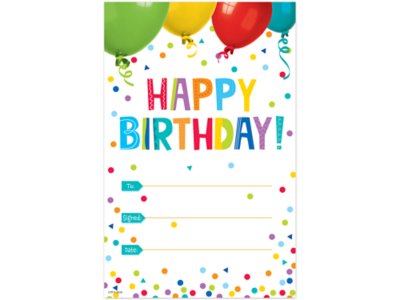 Celebration Birthday Certificates at Lakeshore Learning