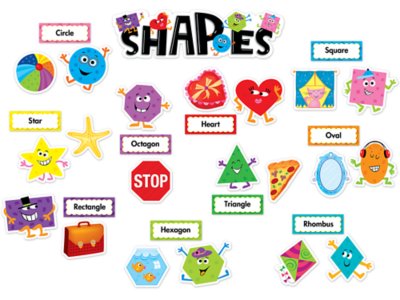 Learning Shapes Bulletin Board Set at Lakeshore Learning