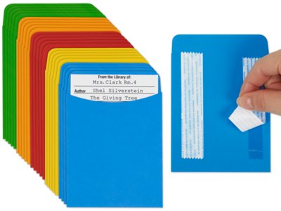 Self-Adhesive Library Pockets - Class Set at Lakeshore Learning