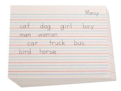 Red Baseline Ruled Newsprint - Pre K-Kindergarten at Lakeshore Learning