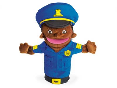 Let’s Talk! Police Officer Community Helper Puppet at Lakeshore Learning