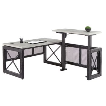 Urban L-Shaped Desk with Adjustable Height Right Return - 60W - 8827441 ...