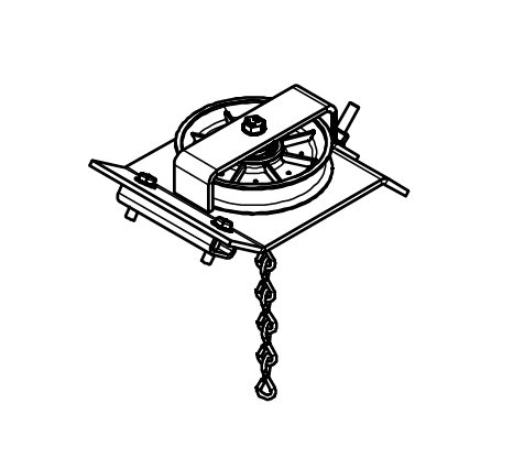 5" 45º Dead End Pulley, 2864-45