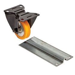 3" U-Groove Tracking Caster and Surface Track from Rose Brand