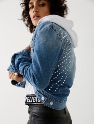 CRYSTAL DENIM JACKET