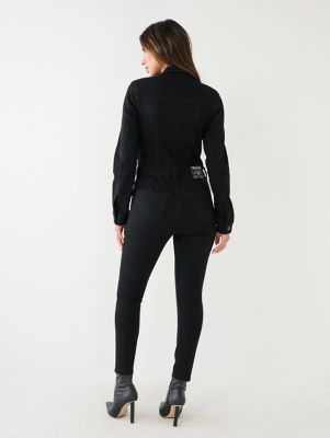 Zip Denim Jumpsuit