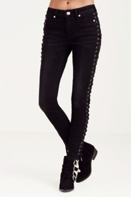 Super Skinny Lace Up Jeans for Women | True Religion