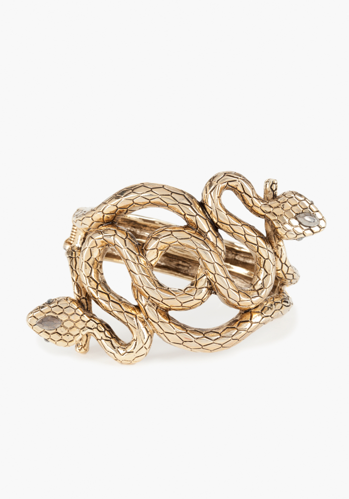 Double Snake Clasp Bracelet | Yakiva