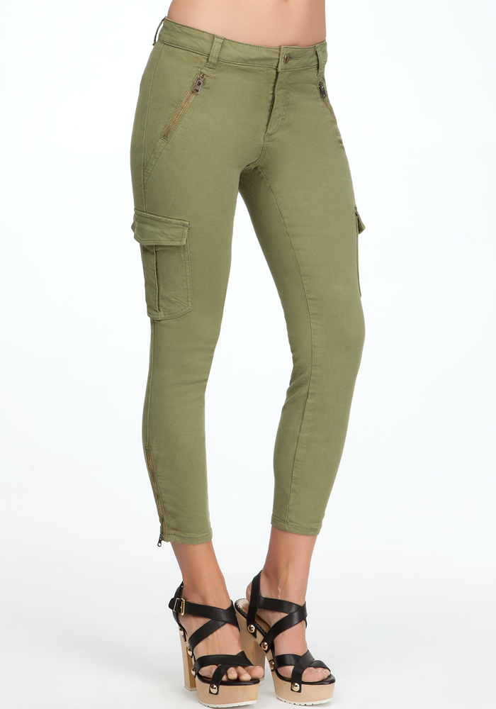 Zipper Cargo Skinny Pant | Fashion Collection