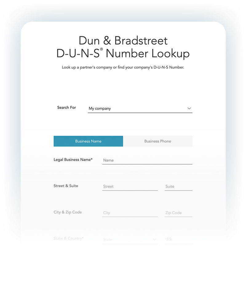 Find Any Company's D-U-N-S Number - Dun & Bradstreet