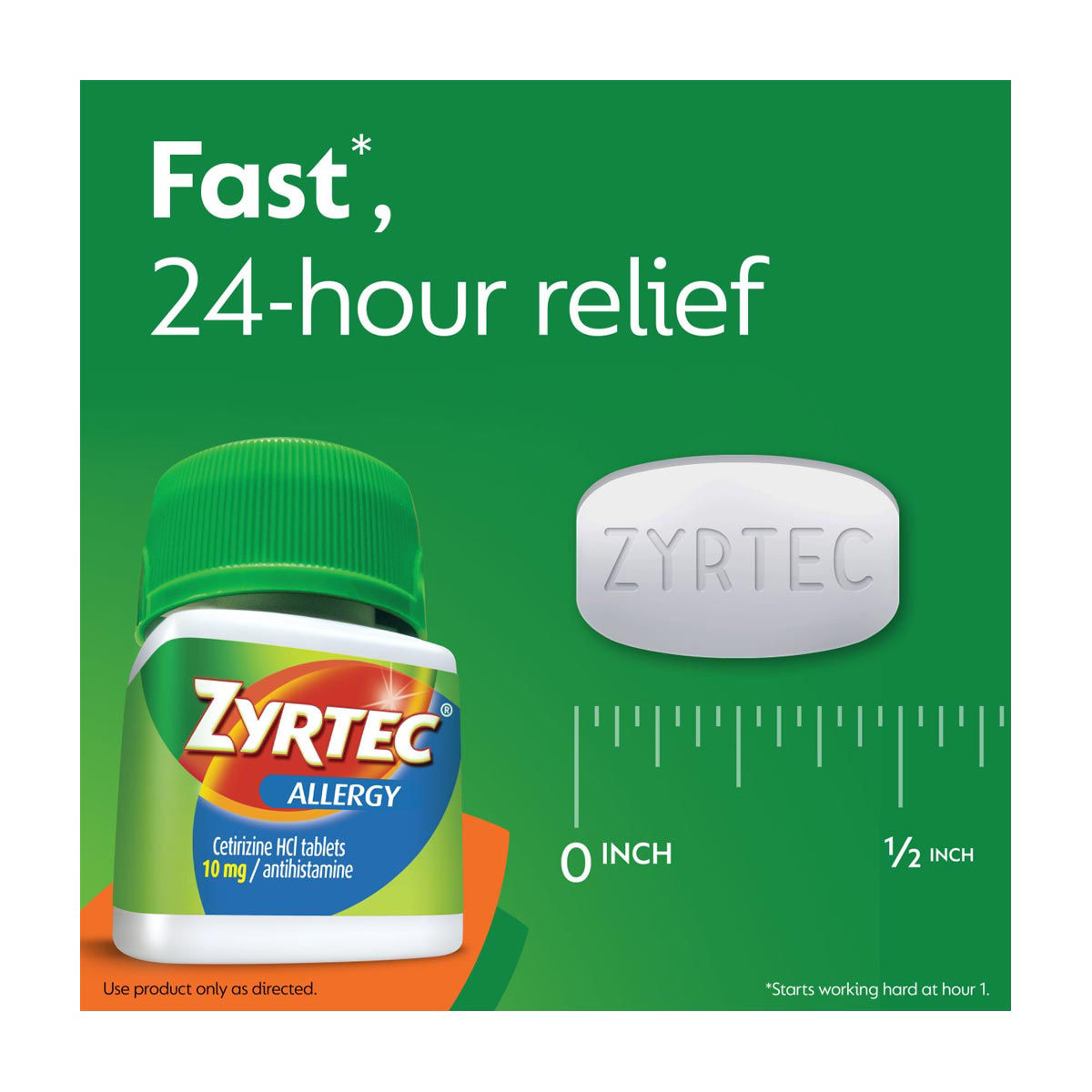 Buy Zyrtec Allergy Relief Tablets, 10 mg - 30 ct from Dollar General ...